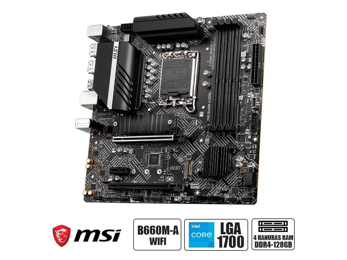 PLACA MADRE MSI B660M-A WIFI DDR4 | MAX 128GB RAM | SUPPORT WIN10 ...