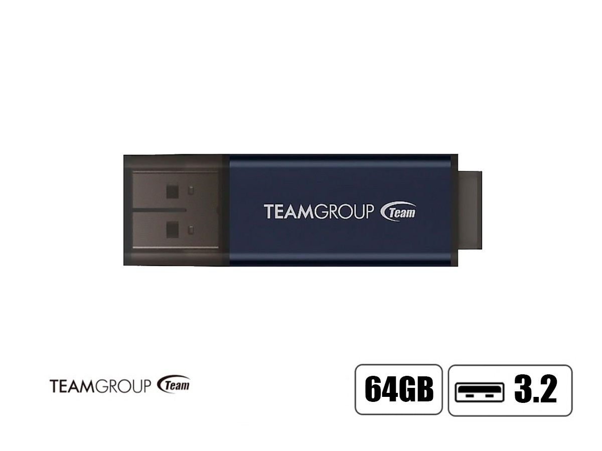MEMORIA USB TEAMGROUP 64GB C211 NEGRO, DISPOSITIVO DE ALMACENAMIENTO ...