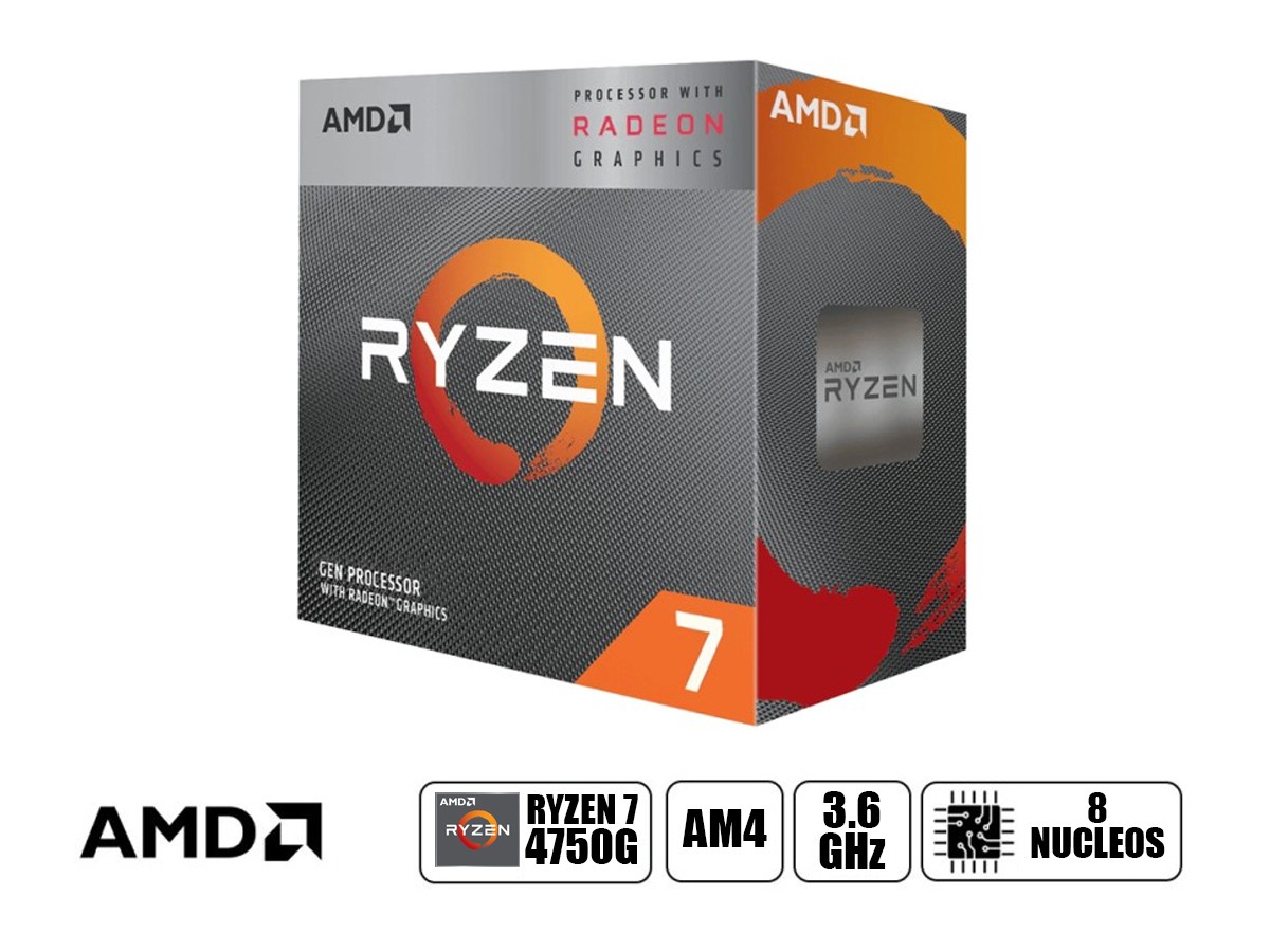 Procesador Amd Ryzen 7 Pro 4750g 3.6ghz Hasta 4.4ghz 8mb (100 ...