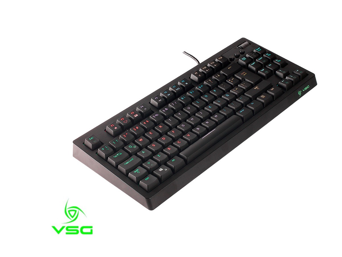 TECLADO VSG GAMING - QUASAR NEGRO | 80% MECANICO | SWITCH BLUE, LED ...