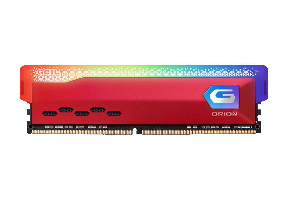 Memoria Ram Geil Ddr4 8gb Orion (gaosg48gb3000c16asc) 3000 Mhz, Rojo, Rgb
