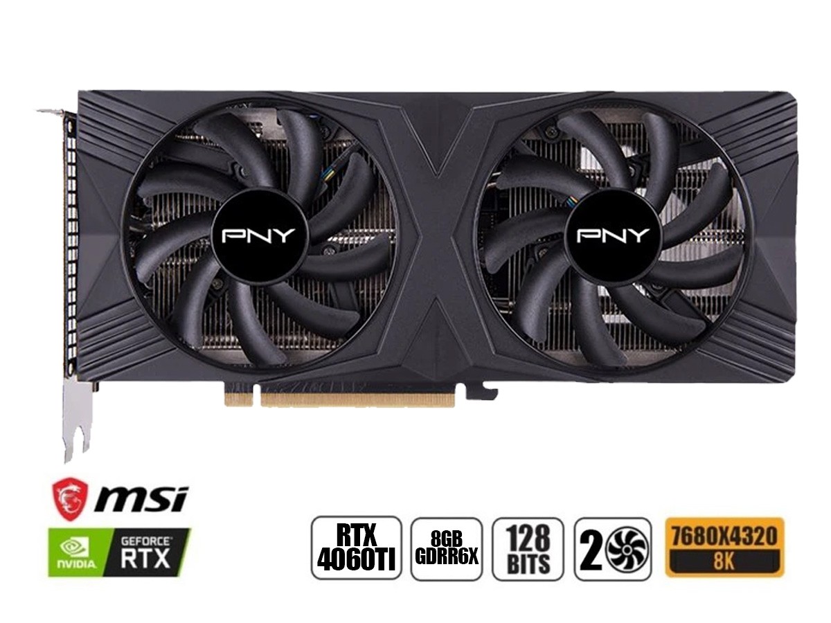 TARJETA DE VIDEO PNY RTX 4060TI 8GB GDDR6X VERTO GEFORCE NVIDIA 128 ...