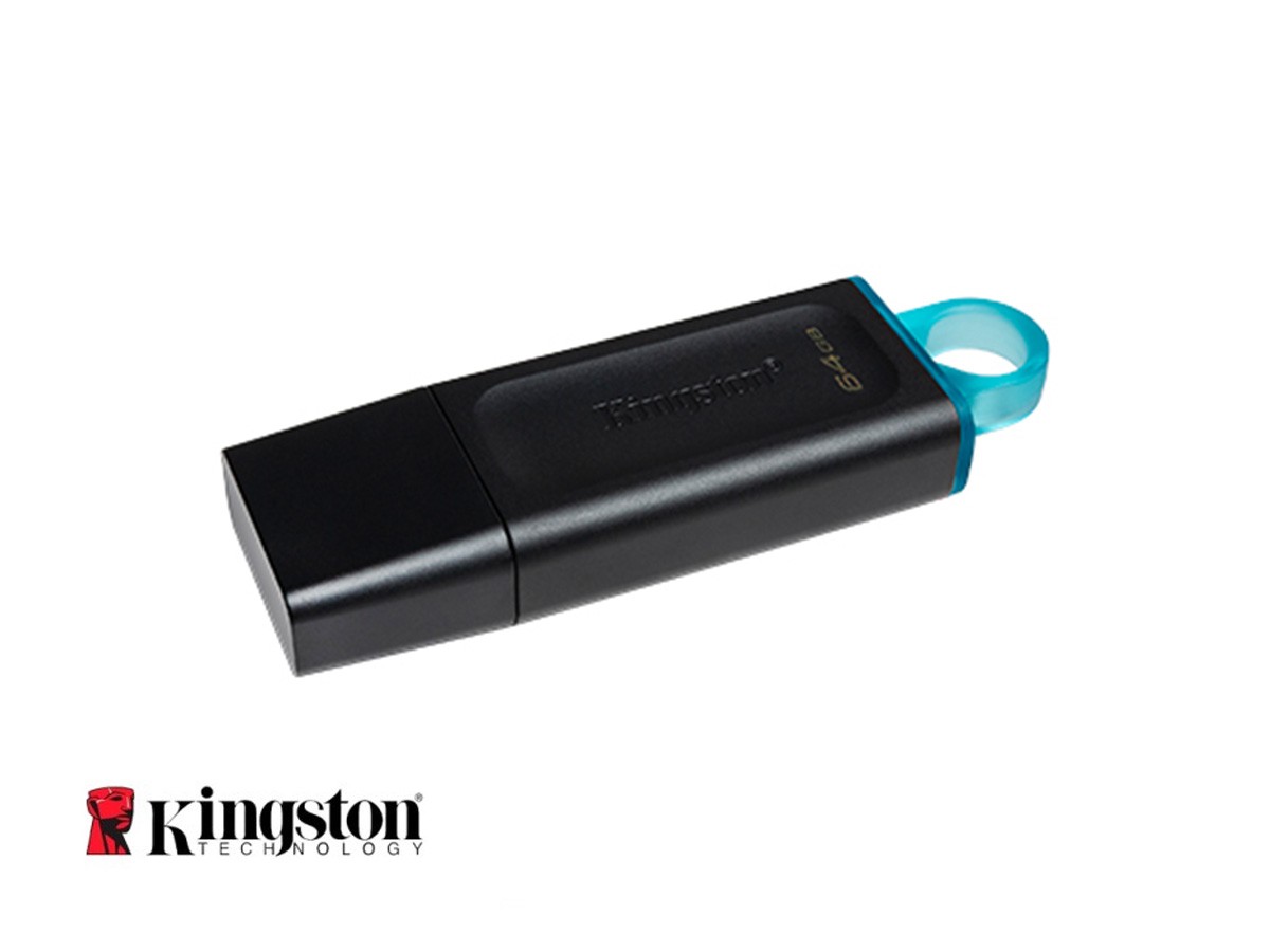 MEMORIA USB KINGSTON 64GB DATA TRAVELER EXODIA, AZUL TRANSLUCENT RING ...