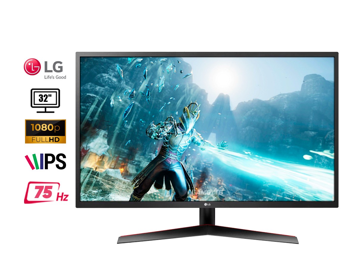 MONITOR LG 32 PULGADAS, 32MP60G-B, RESOLUCION 1920X1080, PUERTO 1 HDMI ...