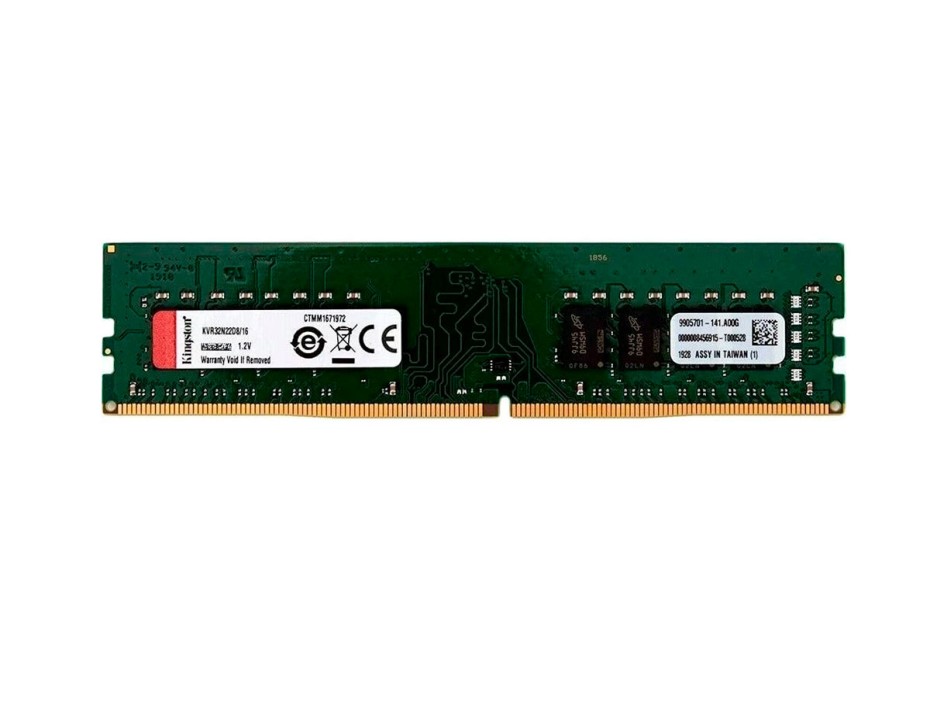 MEMORIA RAM KINGSTON DDR4 16GB / 3200 | VALUE | NEGRO( KVR32N22S8/16 )