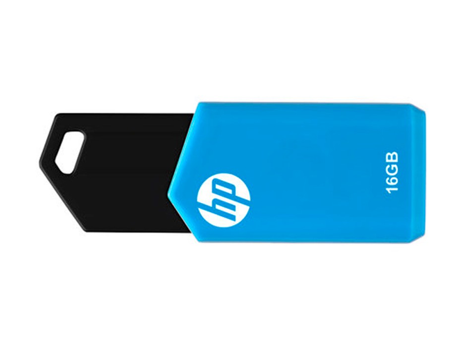MEMORIA USB HP 16GB V150W AZUL C/ NEGRO, DISPOSITIVO DE ALMACENAMIENTO ...