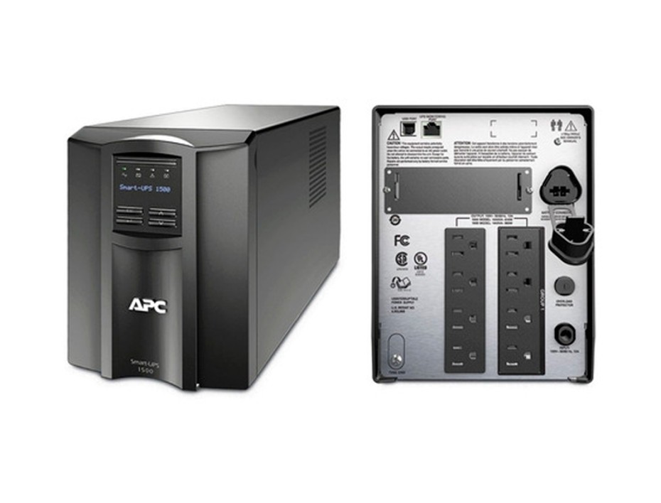 UPS SMART APC SMT1500I, 1500VA, 1000W, 230V, 8 TOMAS C13. + TARJETA DE RED ADMIN