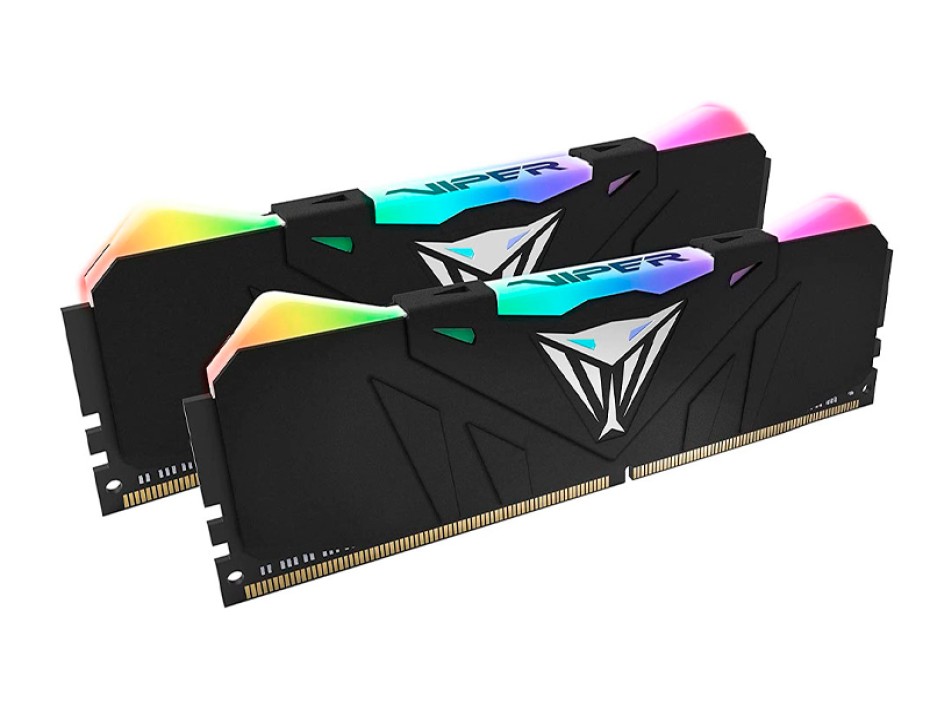 MEMORIA RAM PATRIOT DDR4 16GB (2X8GB), FRECUENCIA 3200 MHZ, VIPER STELL CON ILUMINACION LED RGB ...
