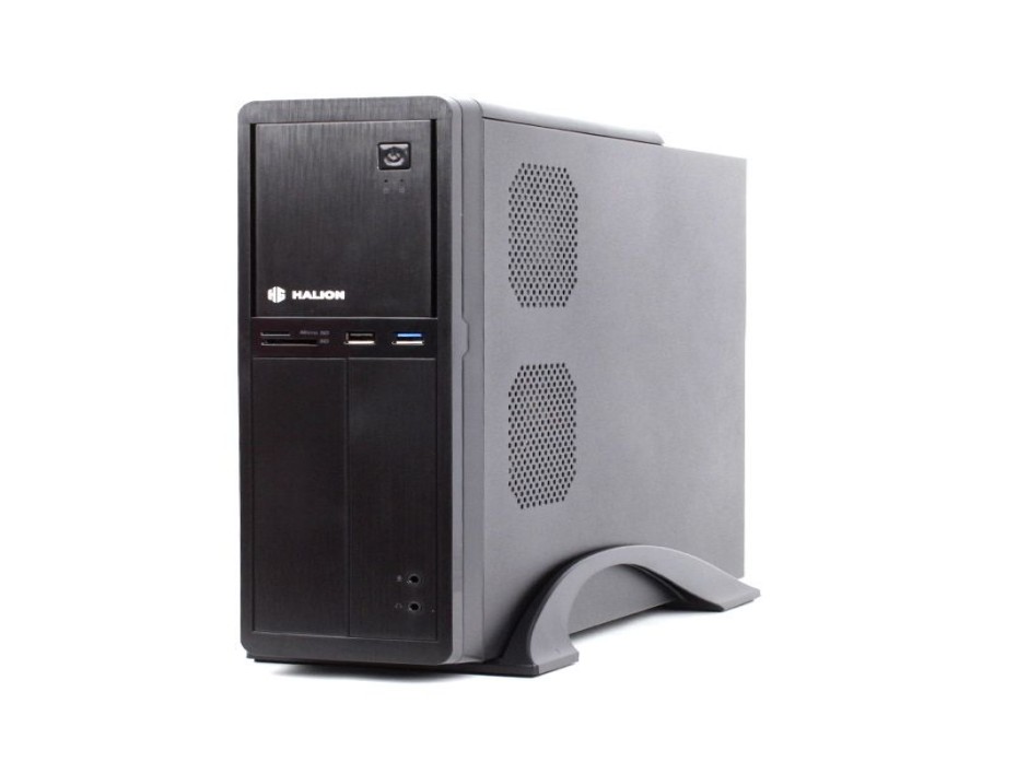 CASE MINI HALION SLIM SUPRA PRO S609 FUENTE 350W, CON PANEL LATERAL DE ...