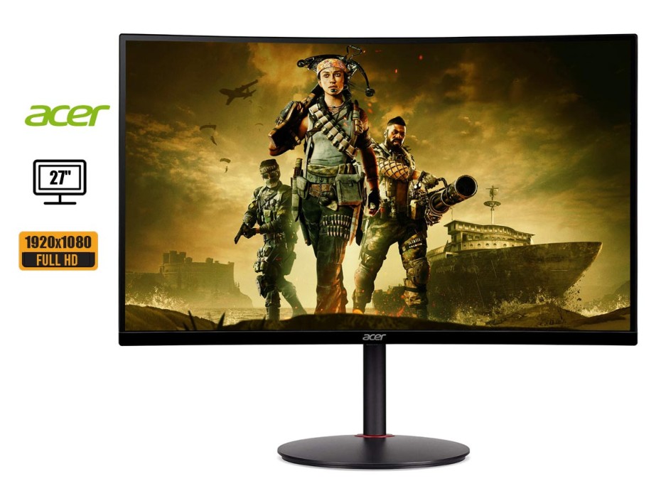 MONITOR ACER 27 PULGADAS, GAMER LED NITRO XZ270 PUERTO 2 HDMI ...