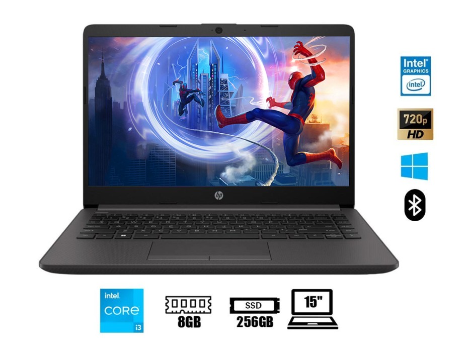 LAPTOP HP CORE I3 1115G4 250 G8, PANTALLA 15 PULGADAS HD, RAM 8GB ...