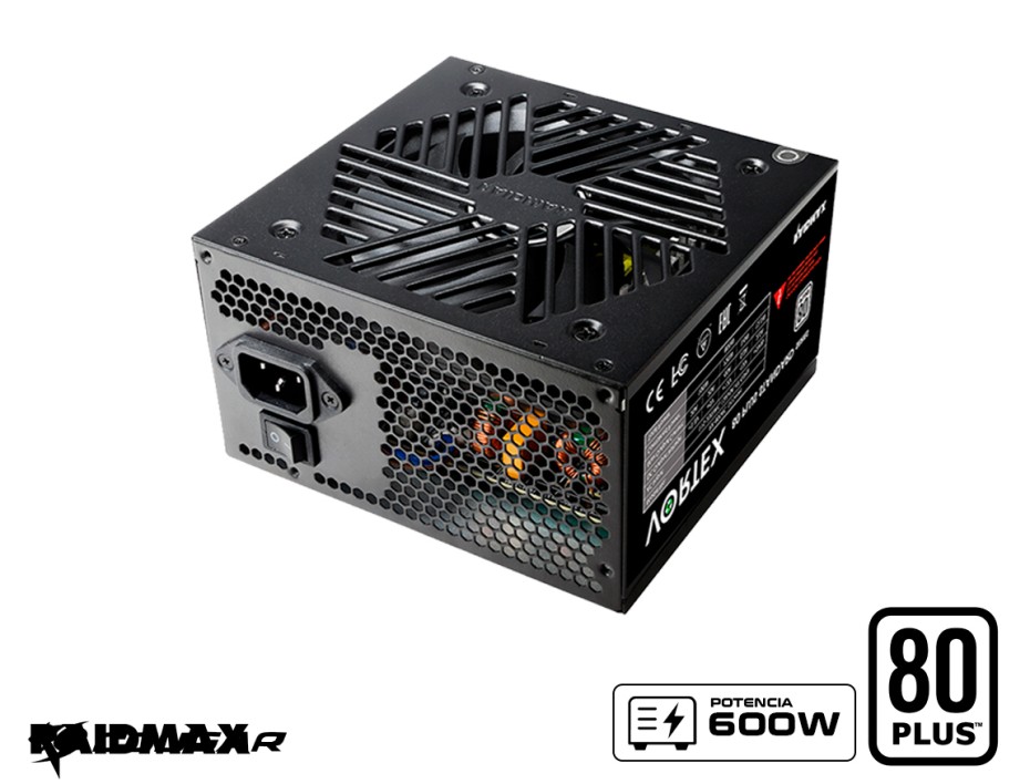 FUENTE DE PODER RAIDMAX 600W ATX, 80 PLUS, VORTEX WHITE, NO MODULAR, COLOR NEGRO (RX-600AC-V)
