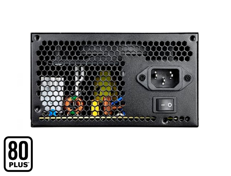 FUENTE DE PODER RAIDMAX 600W ATX, 80 PLUS, VORTEX WHITE, NO MODULAR, COLOR NEGRO (RX-600AC-V)