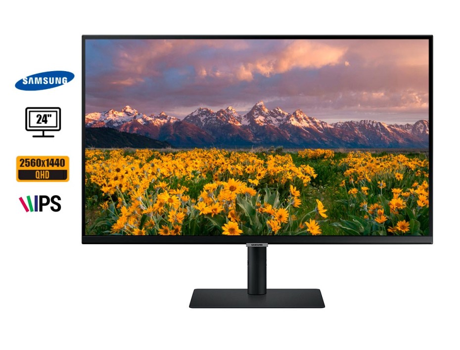 MONITOR SAMSUNG 24 PULGADAS, Q-HD IPS, PUERTO HDMI, 75HZ (LS24A600NWNXGO)