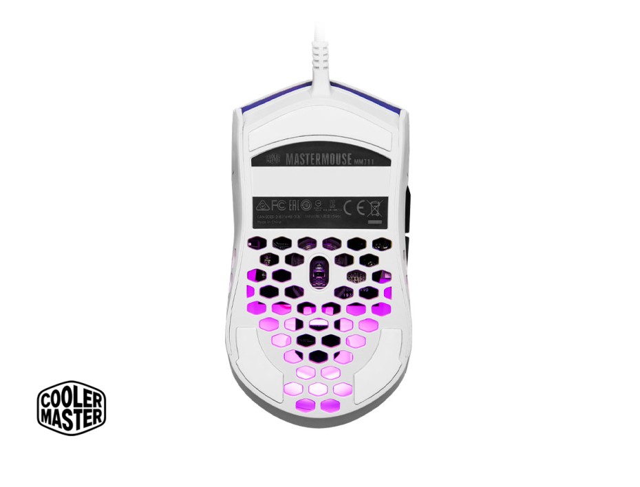 MOUSE COOLER MASTER MM711 GAMING, SENSOR HASTA 16000 DPI, ILUMINACION ...