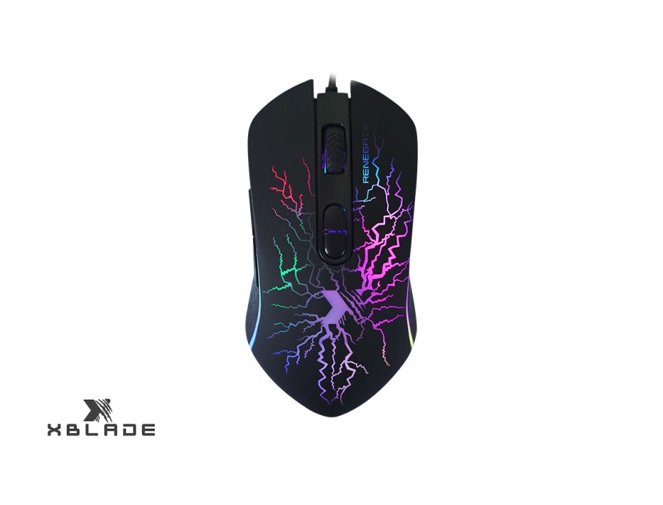 MOUSE XBLADE DAGGER GAMING, SENSOR HASTA 2400 DPI, LLUMINACION RGB, CON ...