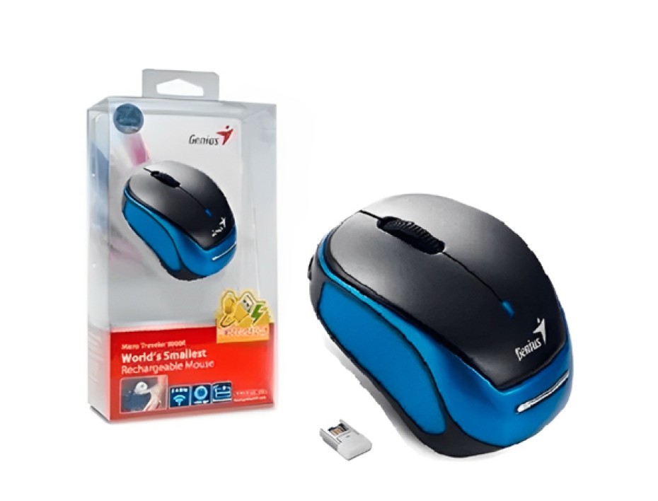 MOUSE INALAMBRICO MINI GENIUS MICRO TRAVELER 9000R, HASTA 1200 DPI, CON ...