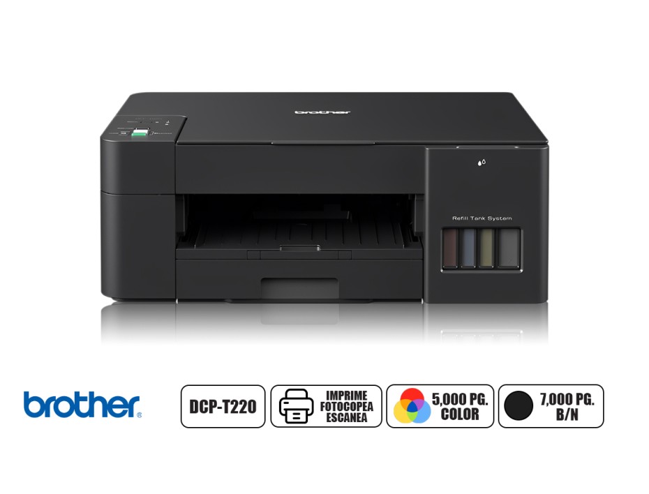 IMPRESORA BROTHER MULTIFUNCIONAL T220, 3 EN UNO C/ TANQUE, IMPRIME ...
