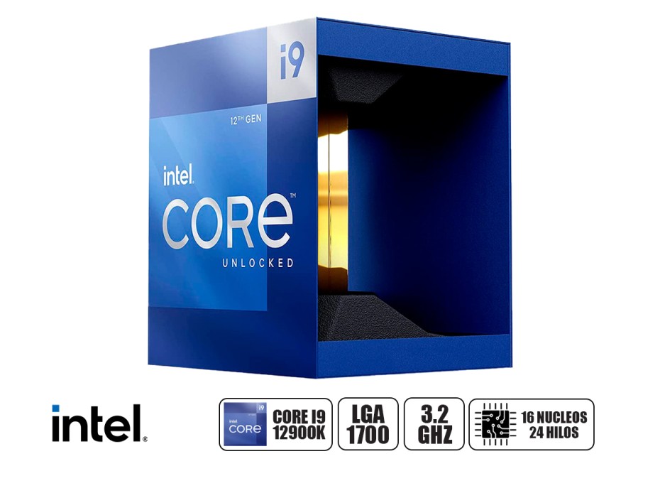 PROCESADOR INTEL CORE I9 12900K 3.2GHZ HASTA 5.2GHZ 30MB (BX8071512900K) LGA 1700 | 16 NUCLEOS ...
