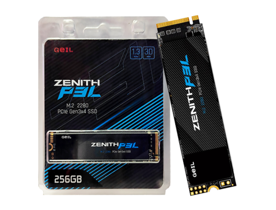 Unidad De Almacenamiento Ssd M.2 Pcie Geil 256gb Nvme Zenith P3l, 2280 (gz80p3l-256gp) 2000mb/s