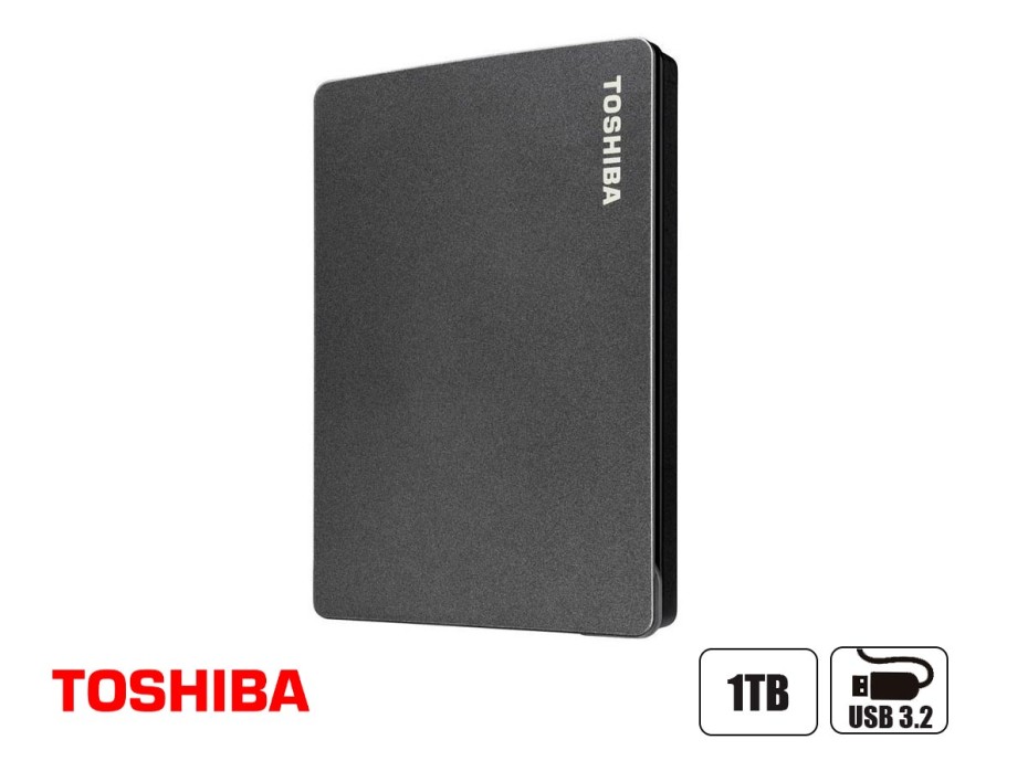 DISCO DURO EXTERNO TOSHIBA 1TB CANVIO GAMING, CONEXION USB 3.2 USB 2.0, UNIDAD DE ALMACENAMIENTO ...