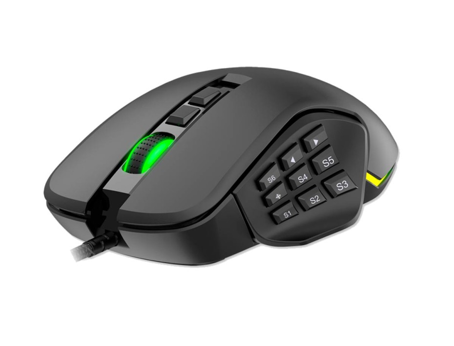 MOUSE ANTRYX CHROME STORM XCALIBUR, SENSOR HASTA 16400 DPI, ILUMINACION ...