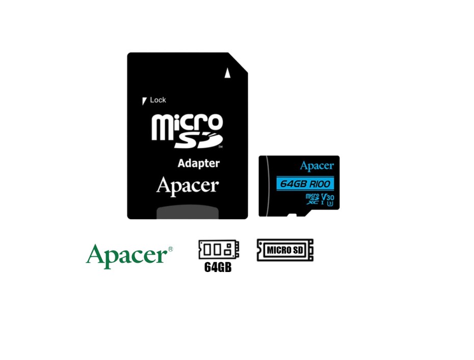 Memoria Micro Sd Apacer 64gb Uhs-i V30 (ap64gmcsx10u7-r) C/card ...