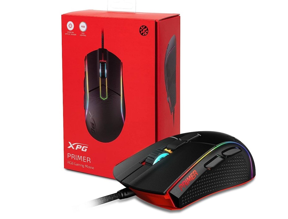 Mouse Xpg Primer Gaming, Sensor Hasta 12000 Dpi, Iluminacion Rgb, Con 3 ...