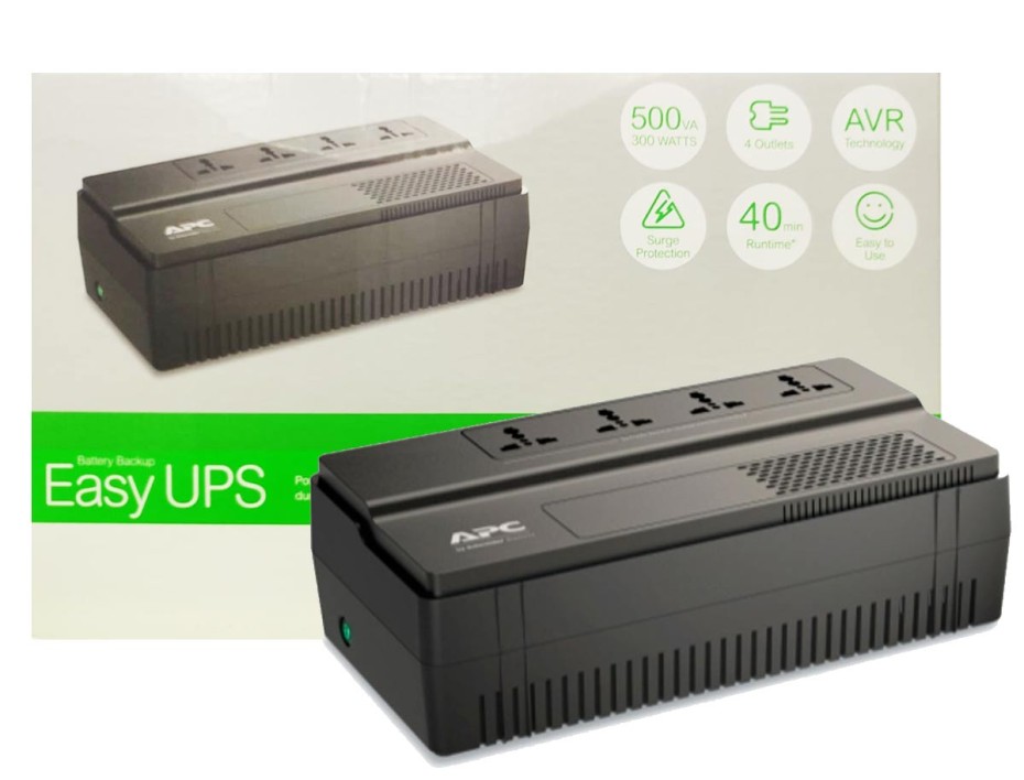 UPS APC 500VA | 300W BP500C | 3 TOMAS C13 | CONECTOR IEC (BR500CI-AS)