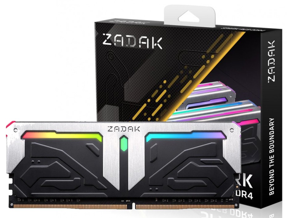 MEMORIA RAM ZADAK DDR4 16GB, FRECUENCIA 3600 MHZ, SPARK NEGRO RGB LED ...