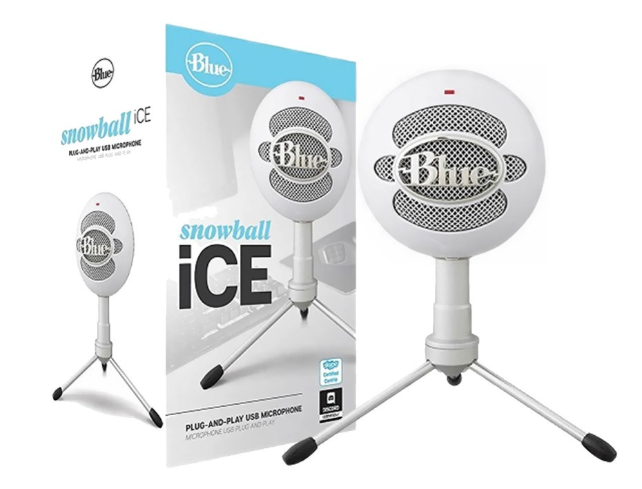 MICROFONO BLUE SNOWBALL ICE, CONDENSADOR, GRADIENTE DE PRESIÓN CON ...