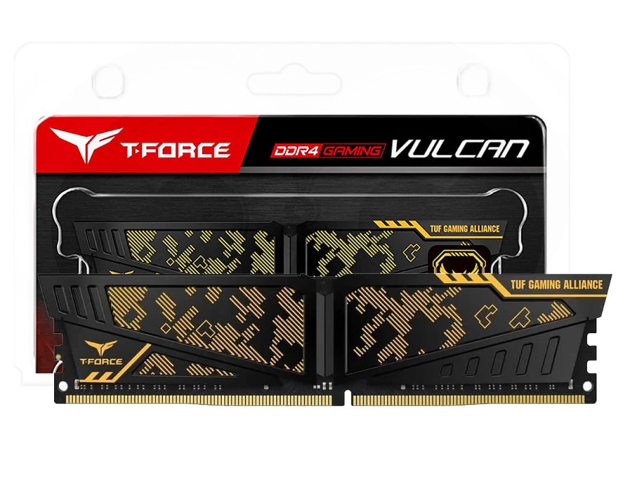 MEMORIA RAM TEAMGROUP DDR4 16GB, FRECUENCIA 3200 MHZ, VULCAN TUF YELLOW ...