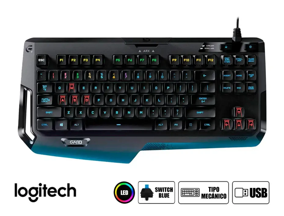 Teclado Gamer Logitech G410 Atlas Spectrum (920-007731) Mecanico ...