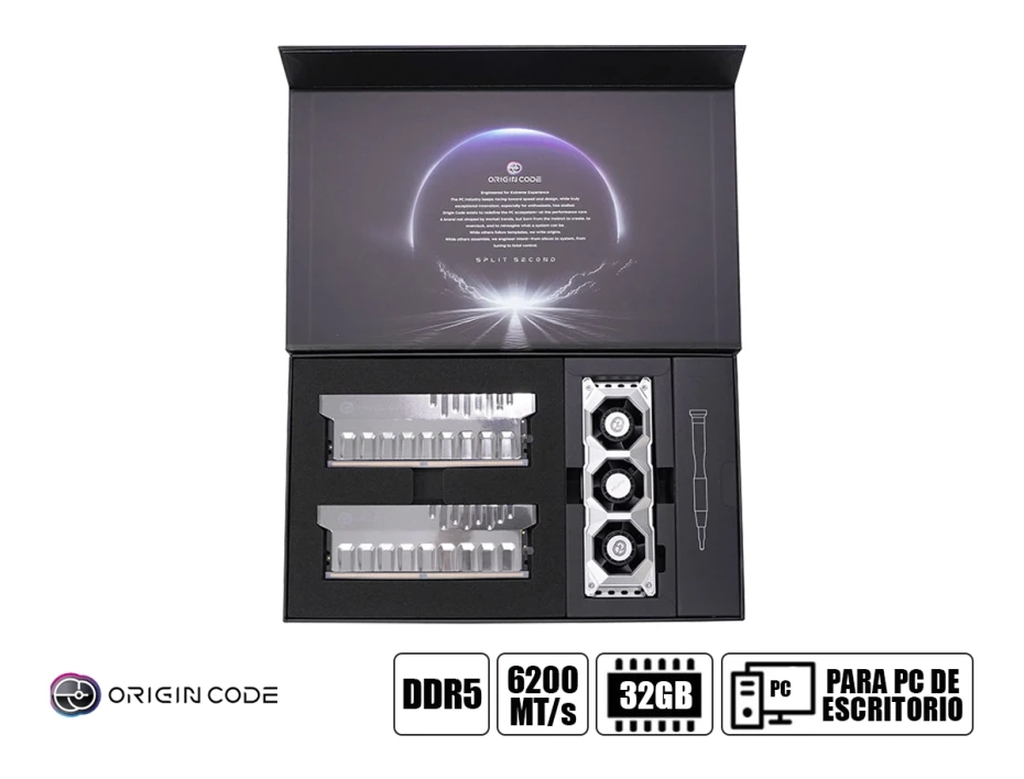 Memoria Ram Origin Code Ddr5 32gb (2gbx16) Vortex (ocl622632d-vs) 6200 ...