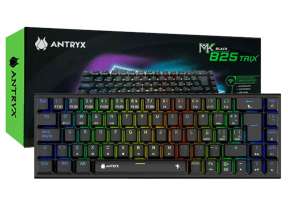 TECLADO INALAMBRICO ANTRYX GAMING MECANICO CHROME STORM MK825 TKL TRIX BLACK | SWITCH BLUE (AMK ...