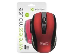 MOUSE INALAMBRICO KLIP KLEVER, HASTA 1600 DPI, CON RECEPTOR USB, DISEÑO ERGONOMICO, 6 BOTONES ...