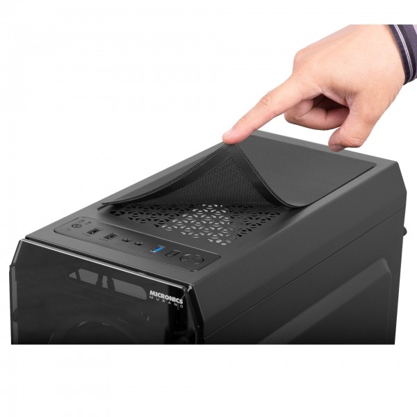 CASE MICRONICS MURANO MIC GC821, CON PANEL LATERAL DE VIDRIO TEMPLADO ...